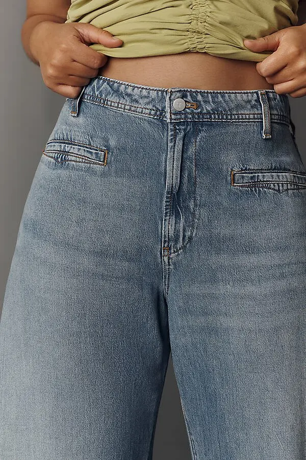 PILCRO Mid-rise Wide-leg Jeans