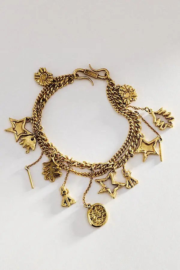 ALEMAIS Alemas Jem Charm Bracelet - Gold