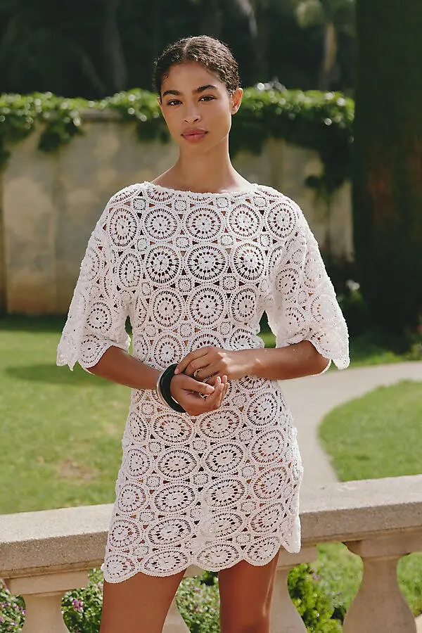 Suboo Heather Crochet Mini Dress