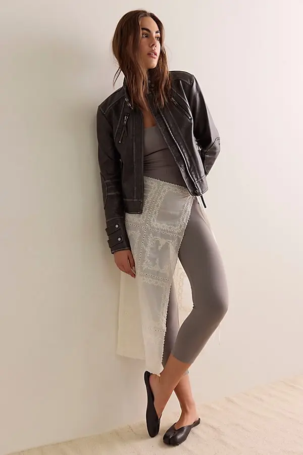 Susana Monaco Strap Tank Crop Jumpsuit - Pewter