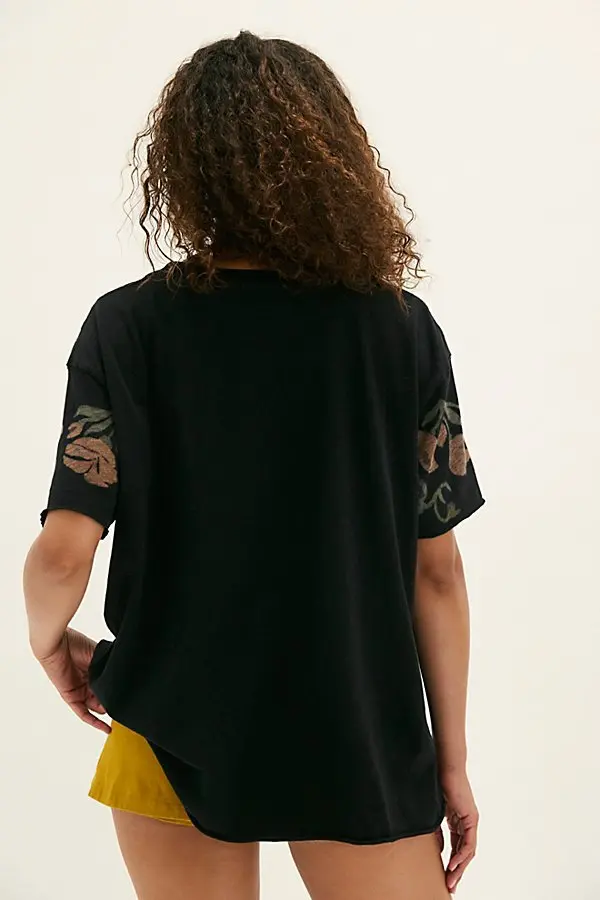 THE BUREAU Secret Garden' Graphic T-shirt - Black