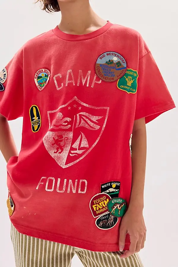 FOUND Embroidered Patches Camp Tee