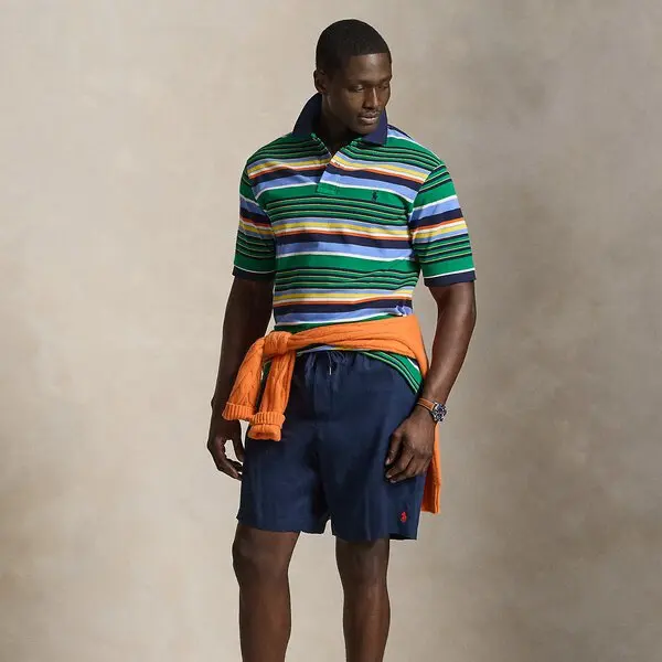 Ralph Lauren Striped Mesh Polo Shirt