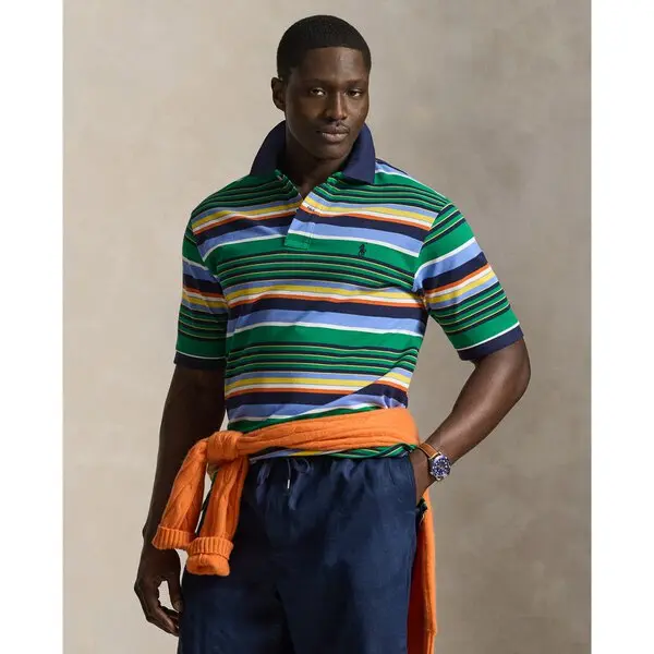 Ralph Lauren Striped Mesh Polo Shirt