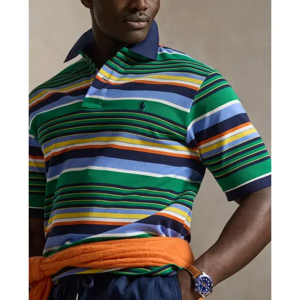 Ralph Lauren Striped Mesh Polo Shirt