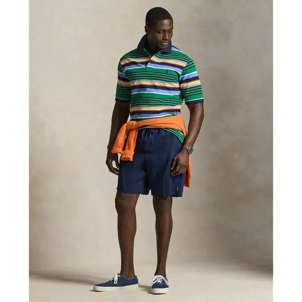 Ralph Lauren Striped Mesh Polo Shirt