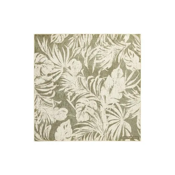Ralph Lauren Palm-frond-print Silk Square Scarf