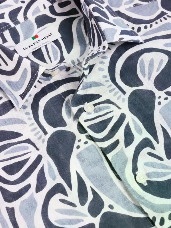 LOJA DAS MEIAS Abstract-print Short-sleeve Shirt