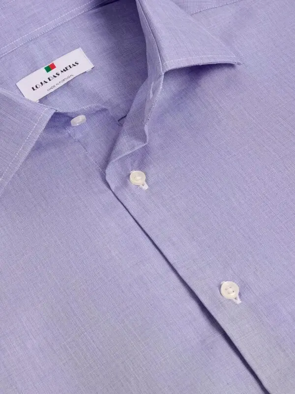 LOJA DAS MEIAS Spread-collar Long-sleeve Shirt - Purple