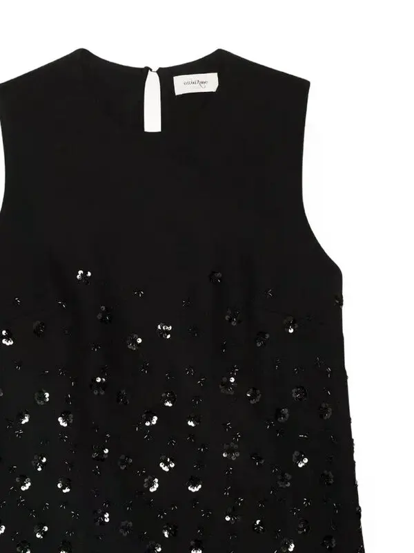 OTTOD'AME Sequin Embellished Sleeveless A-line Dress