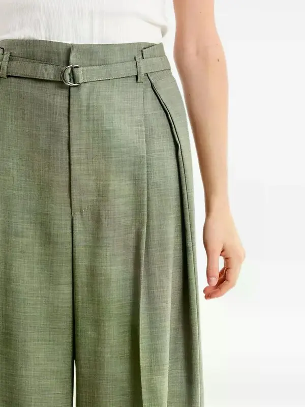 VICOLO Belted Pleated Trousers