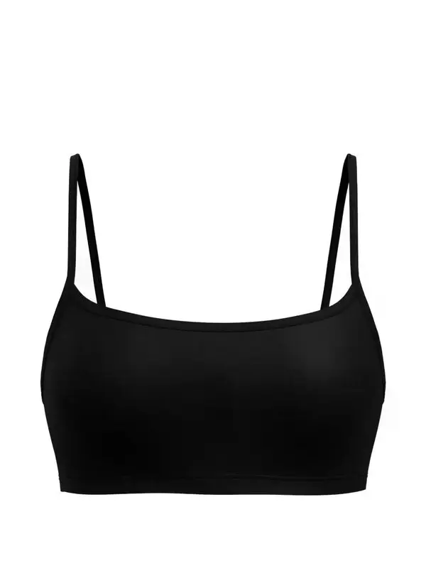 CALIDA Square-neck Spaghetti-strap Bra - Black