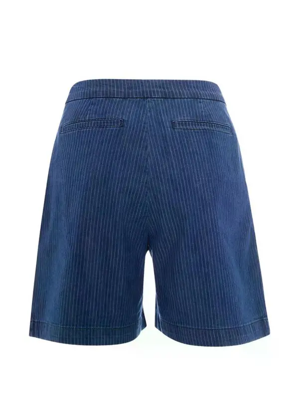SESSUN Pinstripe Denim Bermuda Shorts
