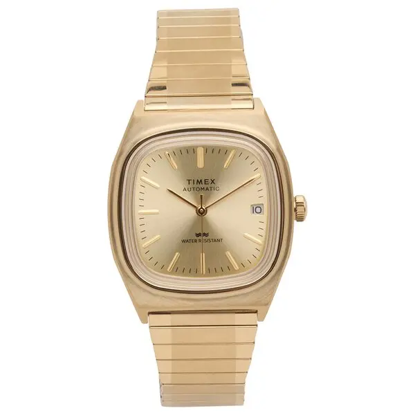 TIMEX Automatic 1983 E-line Reissue Watch - Gold