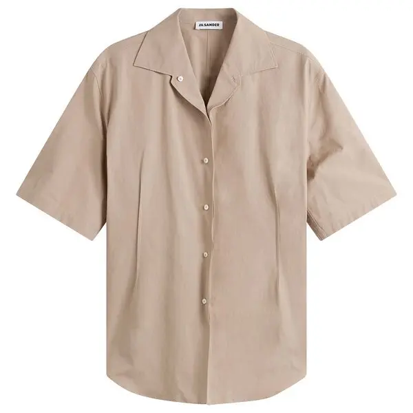 JIL SANDER Short Sleeve Boxy Fit Shirt