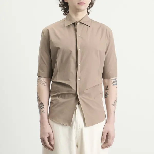 JIL SANDER Short Sleeve Boxy Fit Shirt