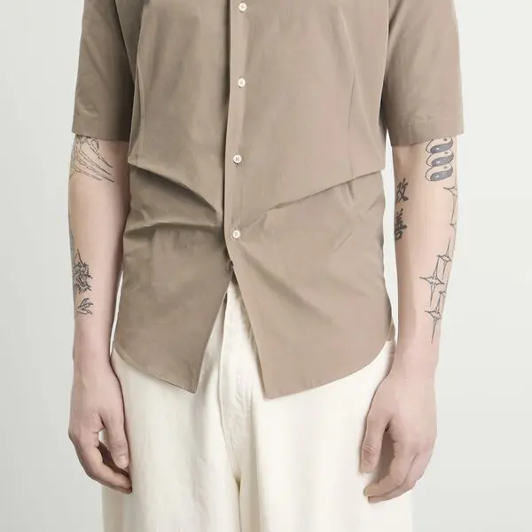 JIL SANDER Short Sleeve Boxy Fit Shirt