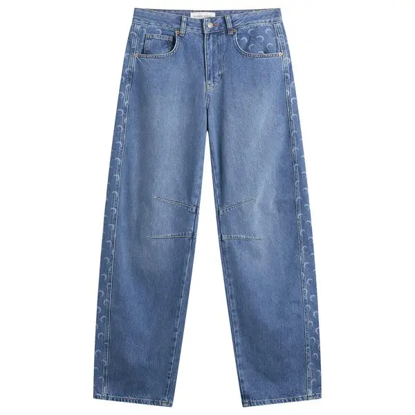 MARINE SERRE Barrel Leg Jeans