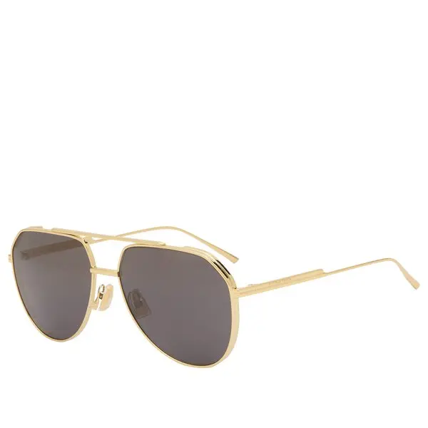 Bottega Veneta Aviator Sunglasses - Gold/grey