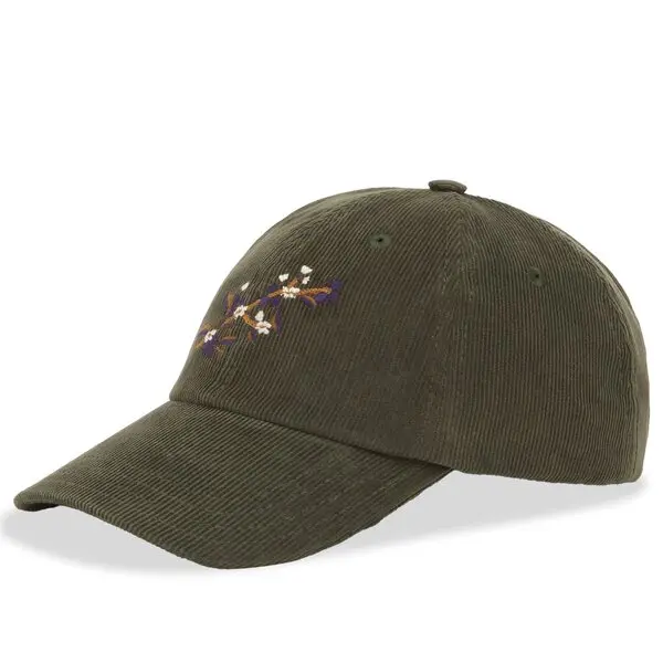 DRAKE'S Blackthron Needlecord Baseball Cap - Olive