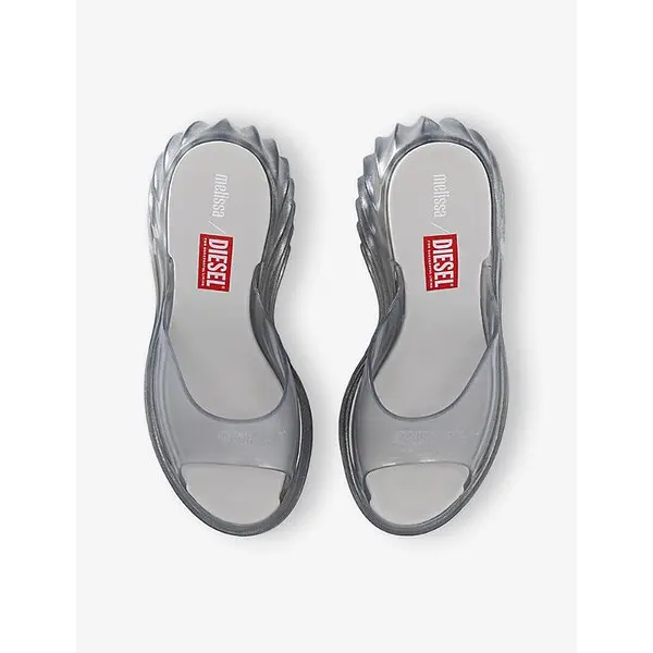 Melissa X Diesel Quantum Jelly Platform Sandals - Transparent