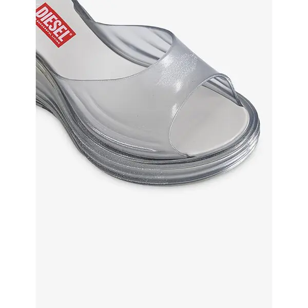 Melissa X Diesel Quantum Jelly Platform Sandals - Transparent