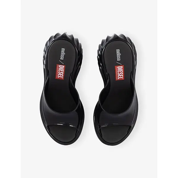 Melissa X Diesel Pvc Platform Sandals - Black