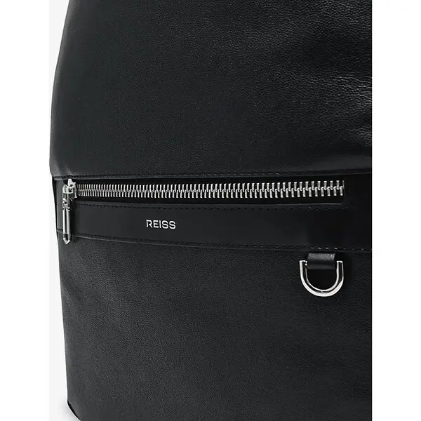 REISS Carson Leather Backpack