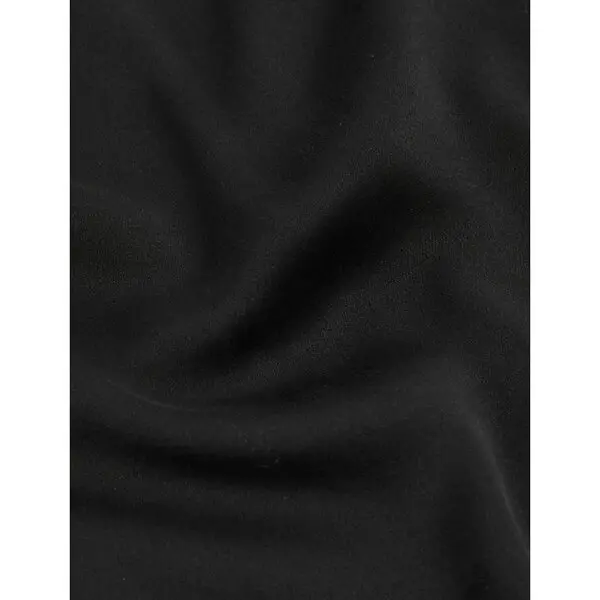 REISS Rian Silk-front Woven Vest - Black