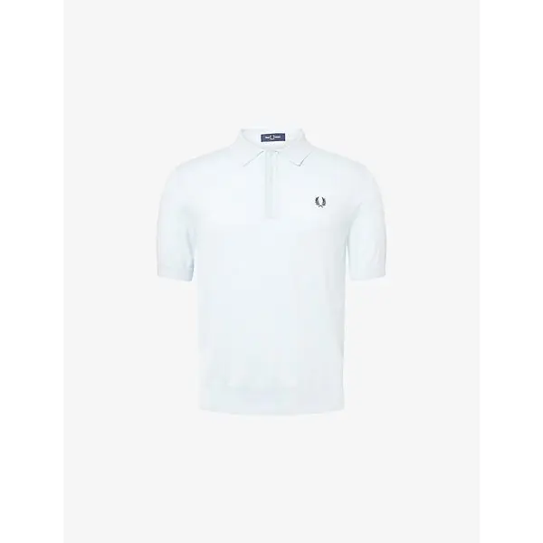 Fred Perry Short-sleeve Knitted Cotton Polo Shirt