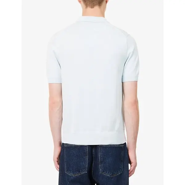 Fred Perry Short-sleeve Knitted Cotton Polo Shirt