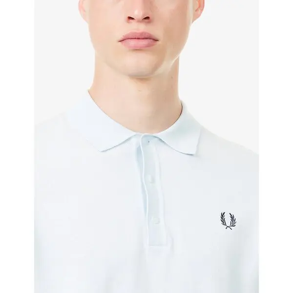 Fred Perry Short-sleeve Knitted Cotton Polo Shirt