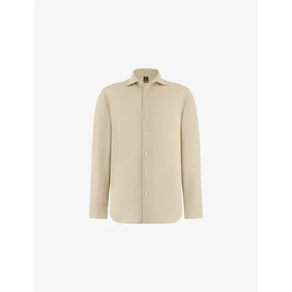 Boggi Milano Regular-fit Long-sleeve Linen Shirt