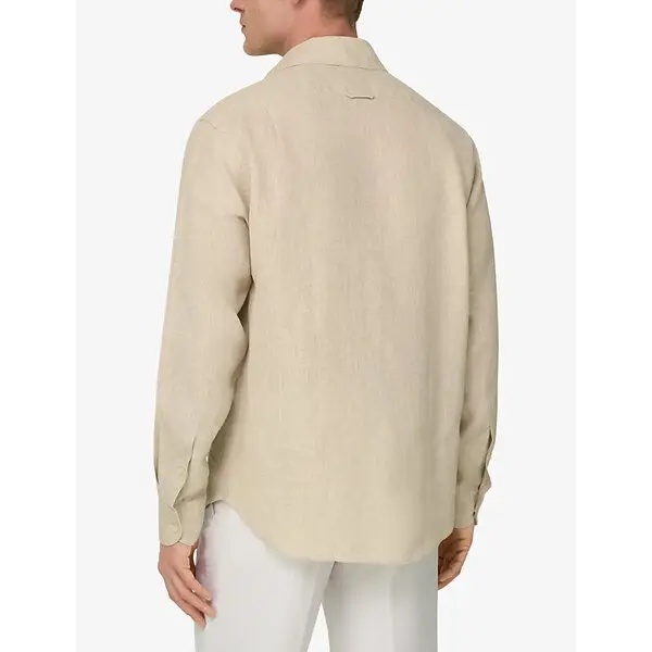 Boggi Milano Regular-fit Long-sleeve Linen Shirt