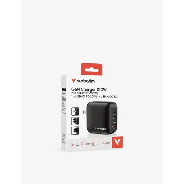 SMARTECH Verbatim Mini Gan Charger 100w 4port - Black