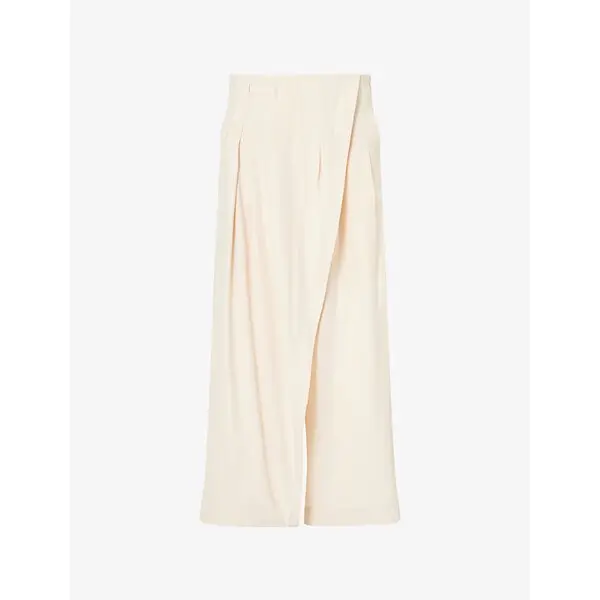 Issey Miyake Looped Wrap-front Woven Trousers