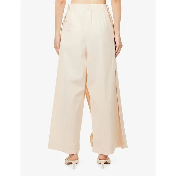 Issey Miyake Looped Wrap-front Woven Trousers