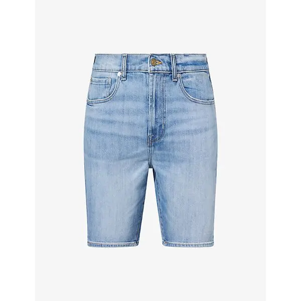 7 For All Mankind Cotton Denim Shorts