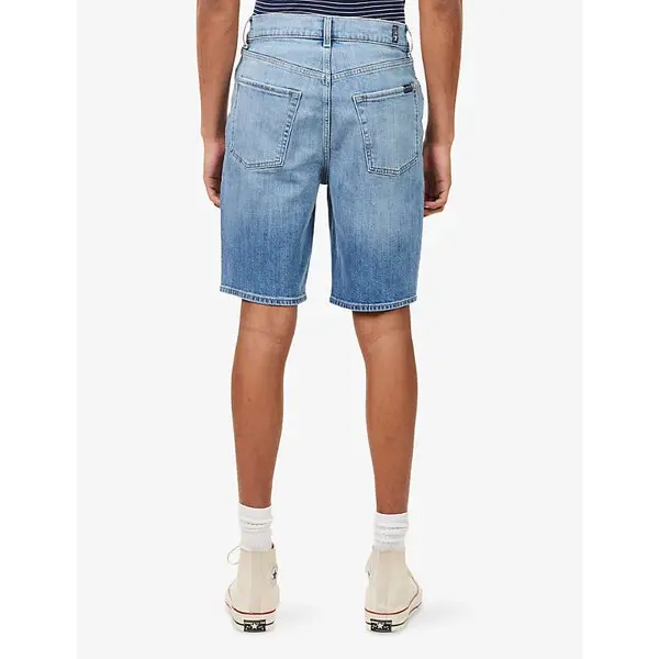 7 For All Mankind Cotton Denim Shorts