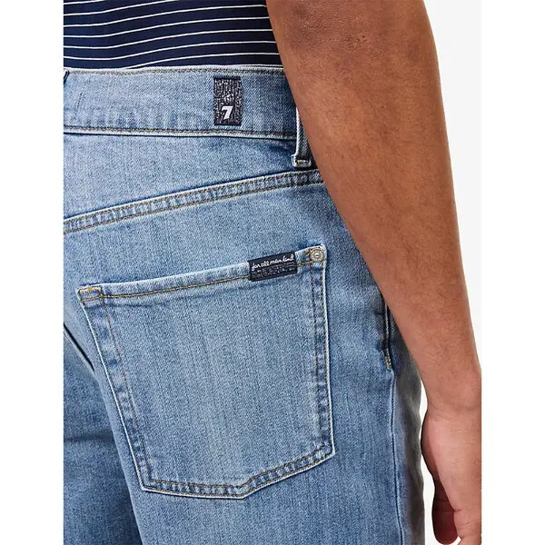 7 For All Mankind Cotton Denim Shorts