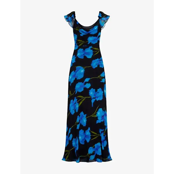RO&ZO Imola Floral Print Maxi Dress
