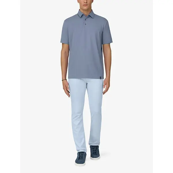 Boggi Milano Regular-fit Stretch Pima Cotton Polo Shirt