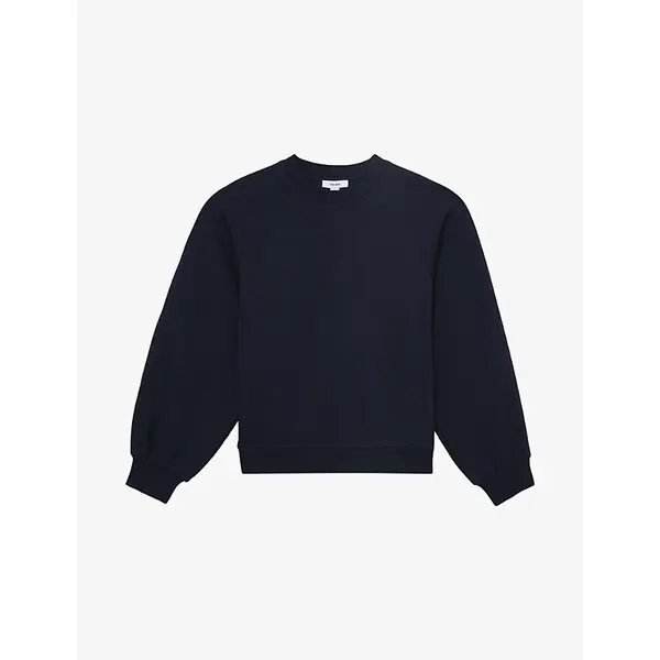REISS Charlie Crewneck Cotton-blend Sweatshirt