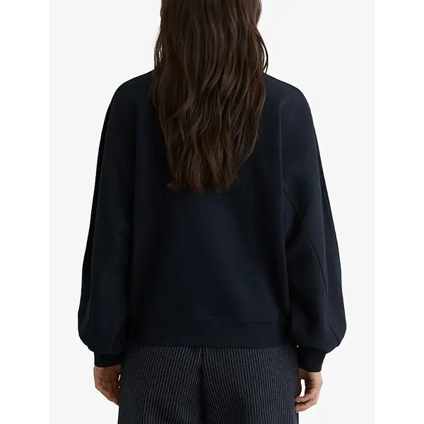 REISS Charlie Crewneck Cotton-blend Sweatshirt