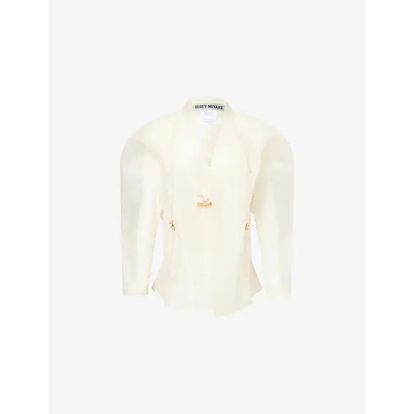 Issey Miyake Draw To Form Sheer Woven Jacket