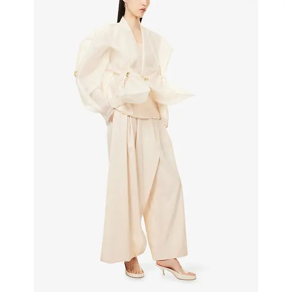 Issey Miyake Draw To Form Sheer Woven Jacket