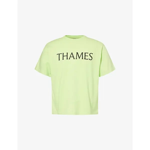 THAMES Letters Logo-print Cotton T-shirt