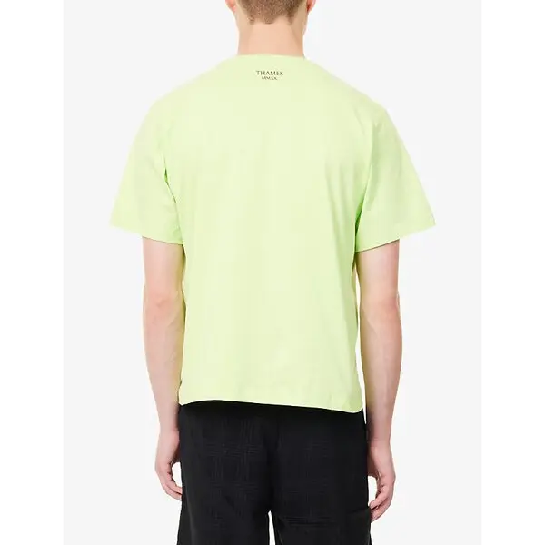 THAMES Letters Logo-print Cotton T-shirt