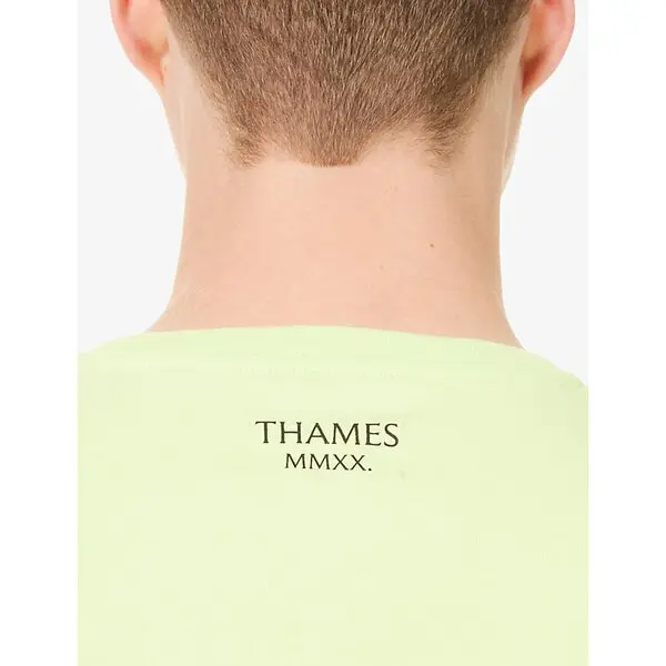 THAMES Letters Logo-print Cotton T-shirt