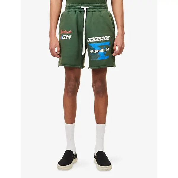 GODMADE Logo-print Cotton-jersey Shorts